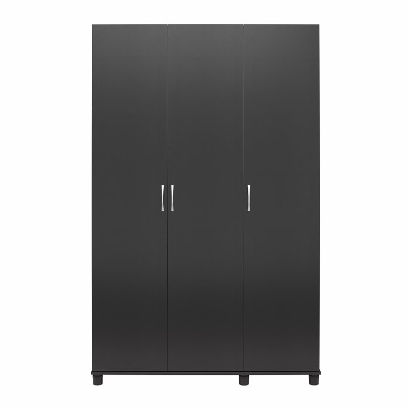 WFX Utility™ Aleg 3 Door Wardrobe with Clothing Rod & Adjustable ...