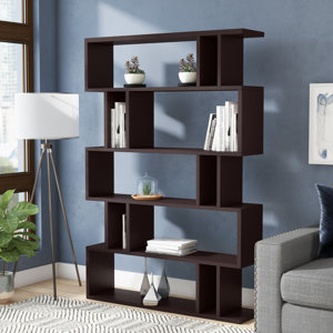 Ebern Designs Spicer Geometric Bookcase & Reviews | Wayfair