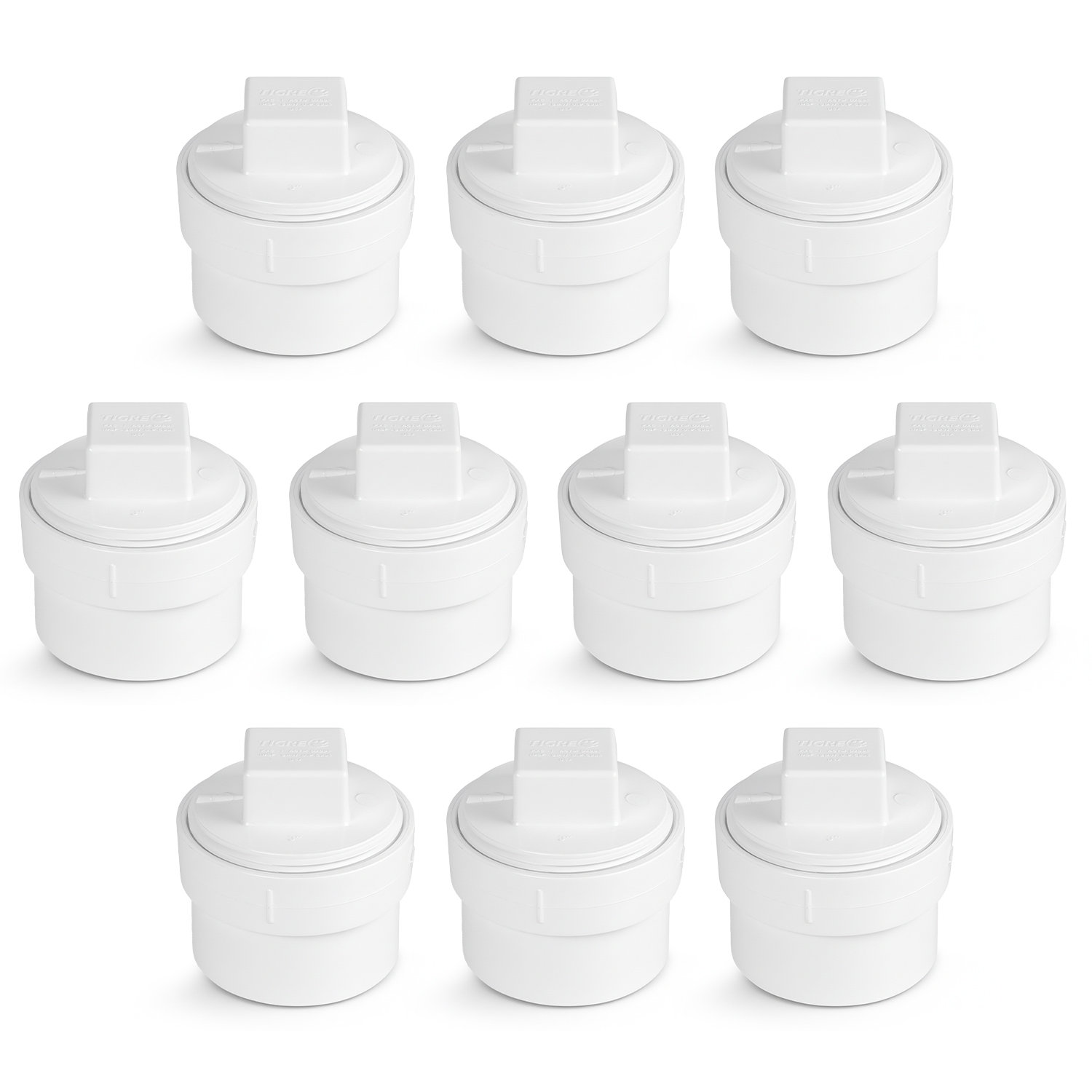 Supply Giant 6 in. White PVC DWV Cleanout Adapter with C.O. Plug, Slip ...