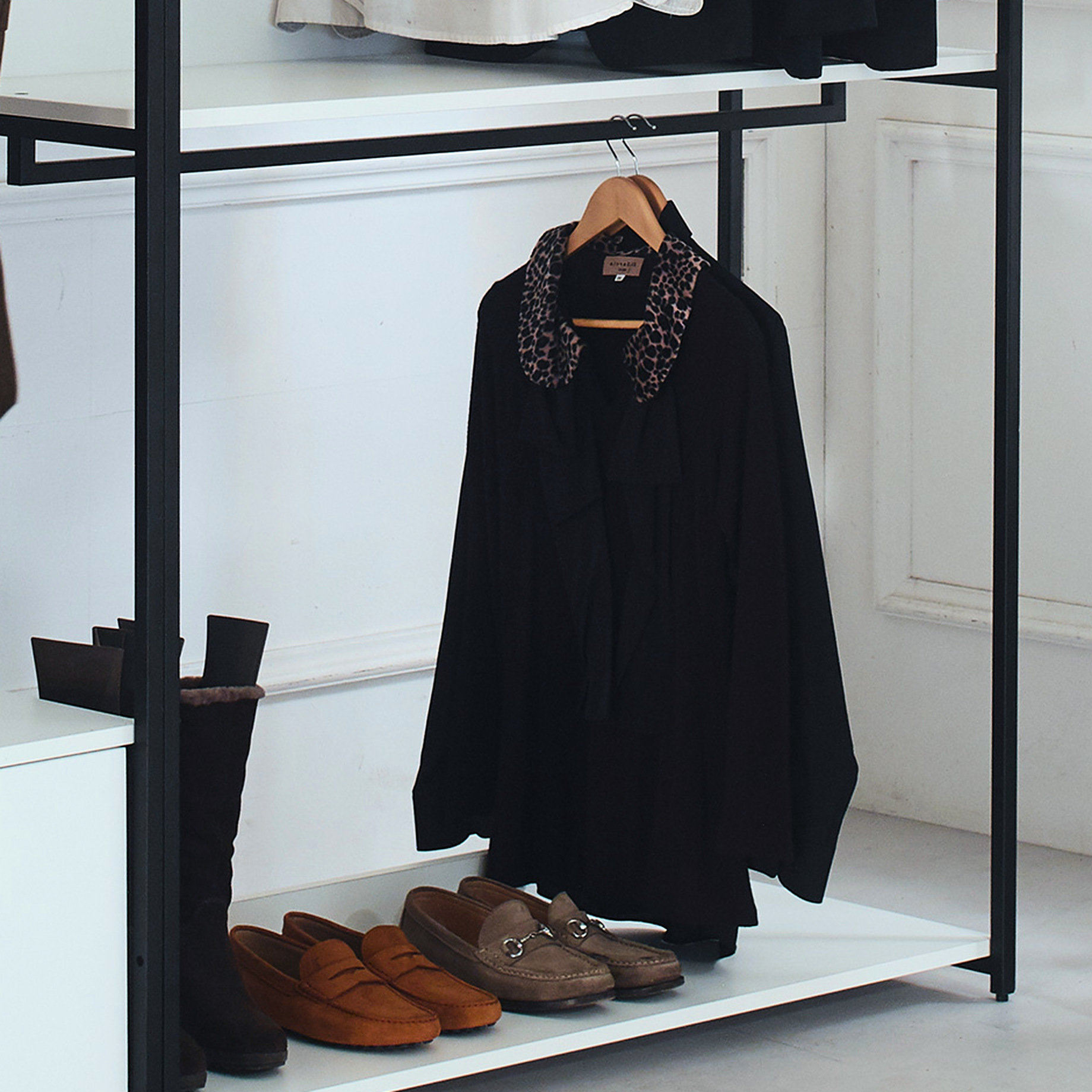 Latitude Run® Metal Frame Walk In Closet - Extra Deep Storage, Water ...