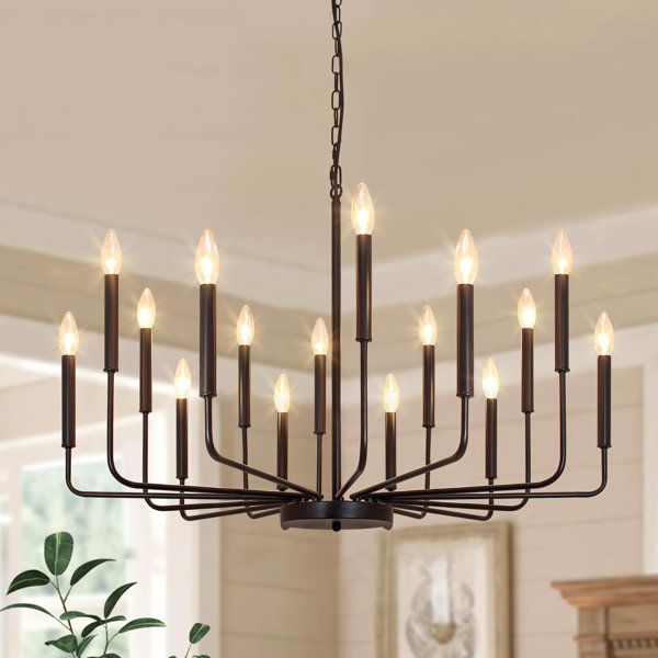 Gracie Oaks Alysse 16 - Light Classic / Traditional Candle Chandelier ...