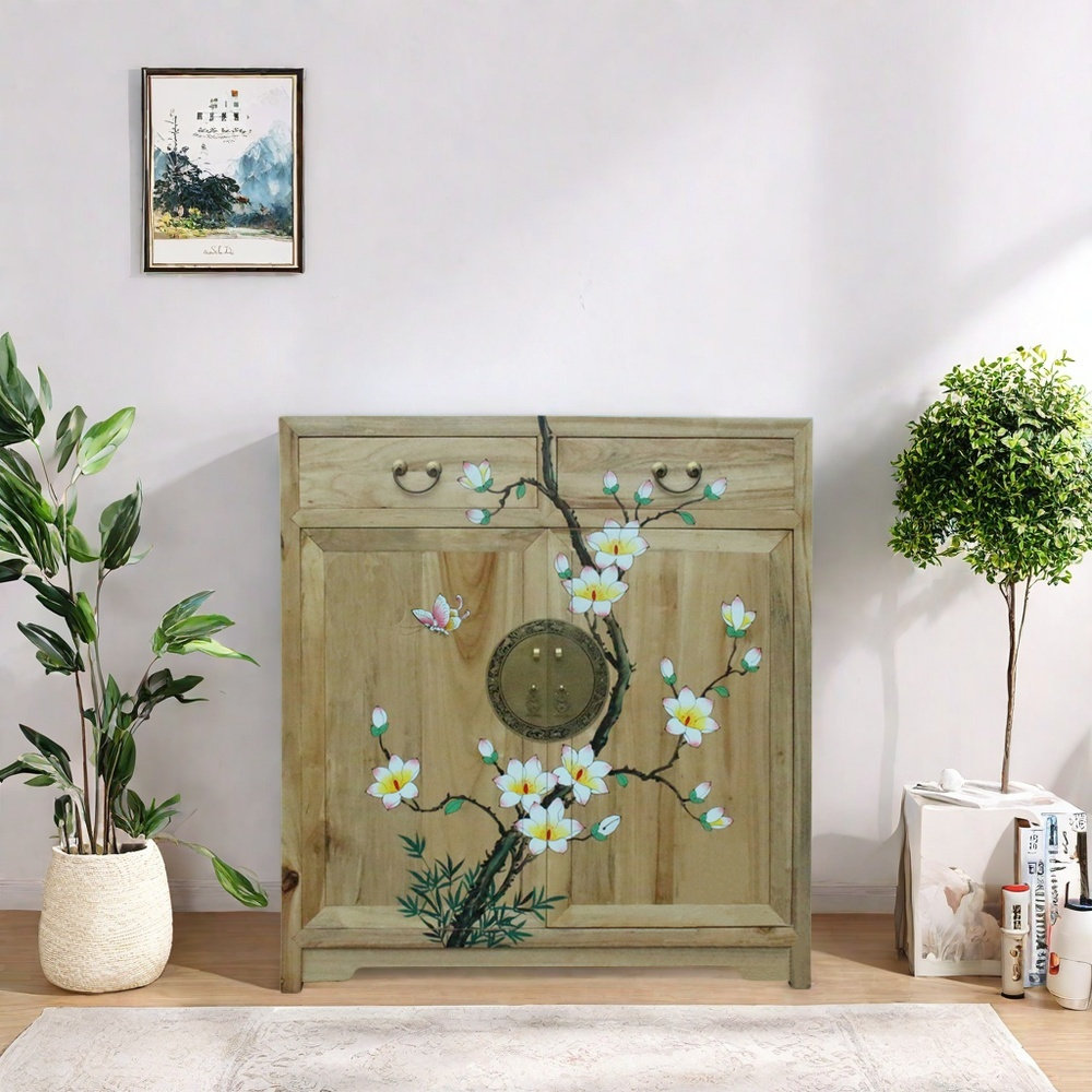 Wu's StylishVault Solid Camphor Wood Entryway Cabinet - Wayfair Canada