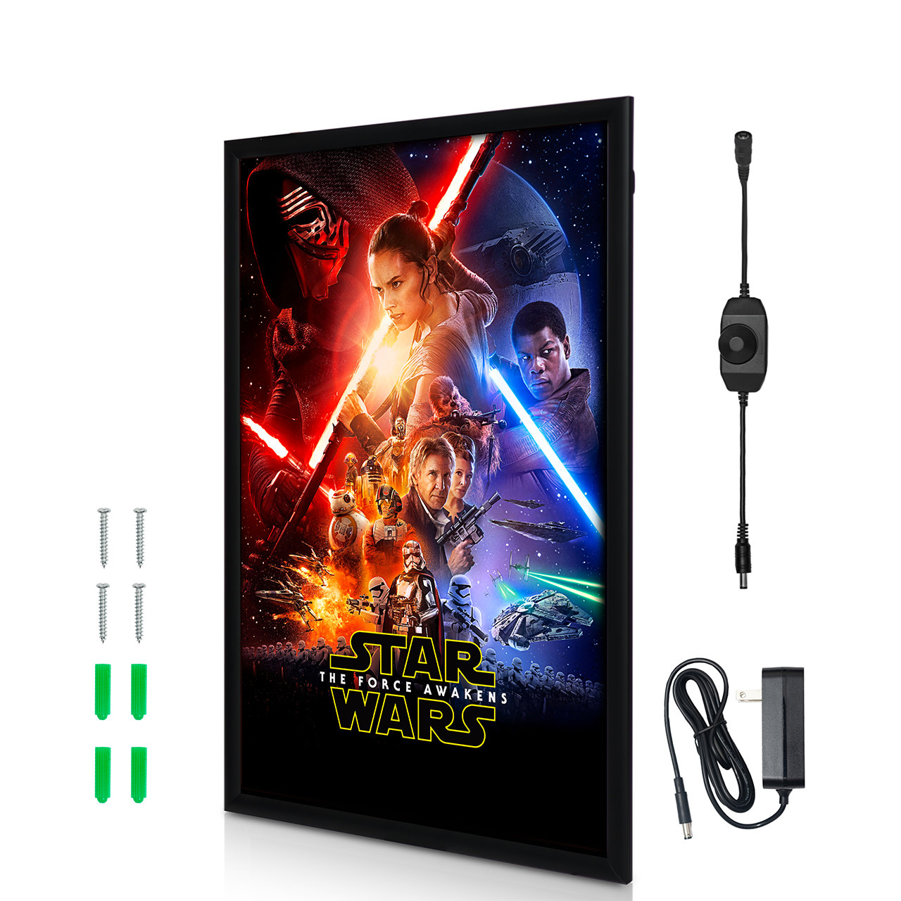 Nexaframe LED Backlit Movie Poster Frame - Snap - Black | Wayfair