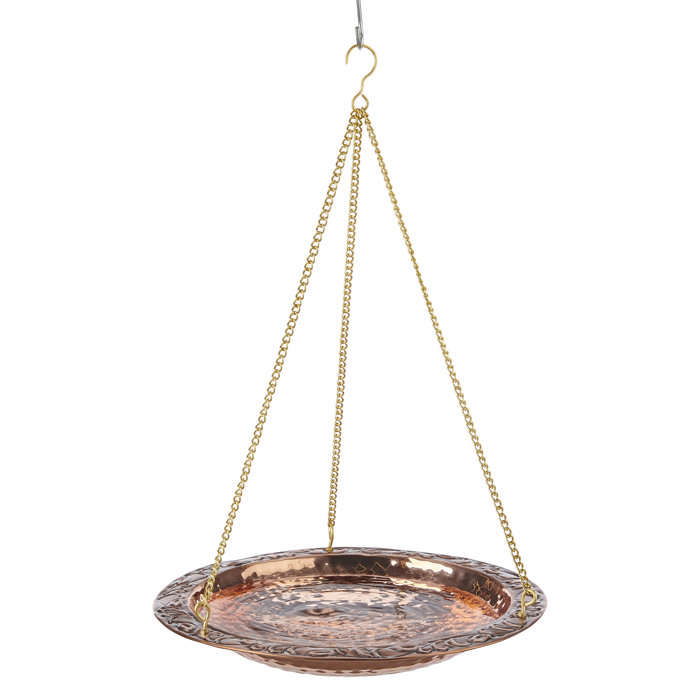 Fleur De Lis Living Hedy Copper Sundial Birdbath & Reviews | Wayfair