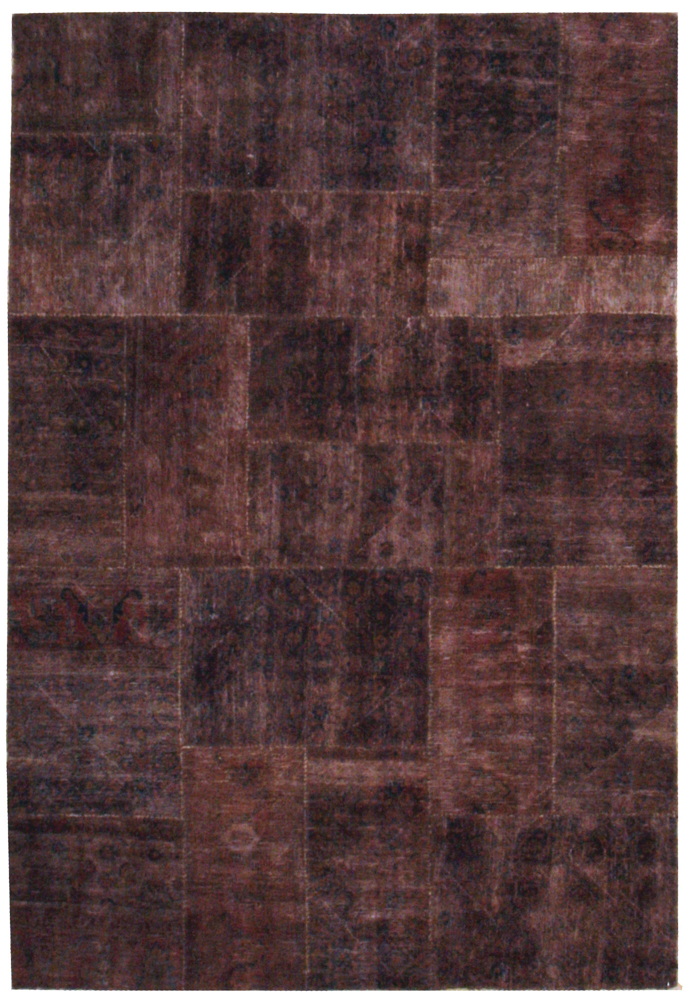 OAKRugs by Chelsea One-of-a-Kind Hand-Knotted Deep Plum 6'2" x 10'4 ...