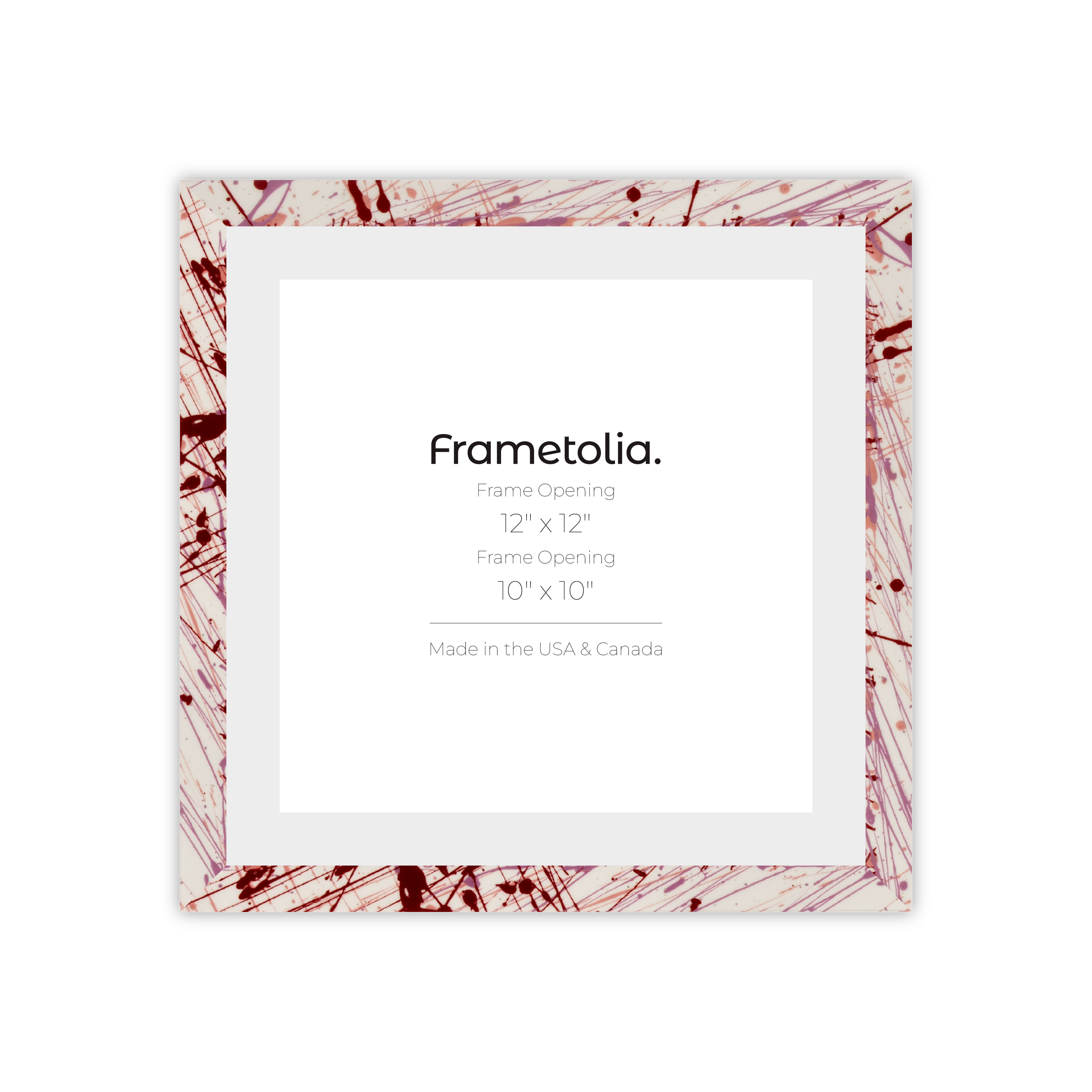 Ivy Bronx Metro Fade Splash Narrow Wall Frame - Wide Mat - Wayfair Canada