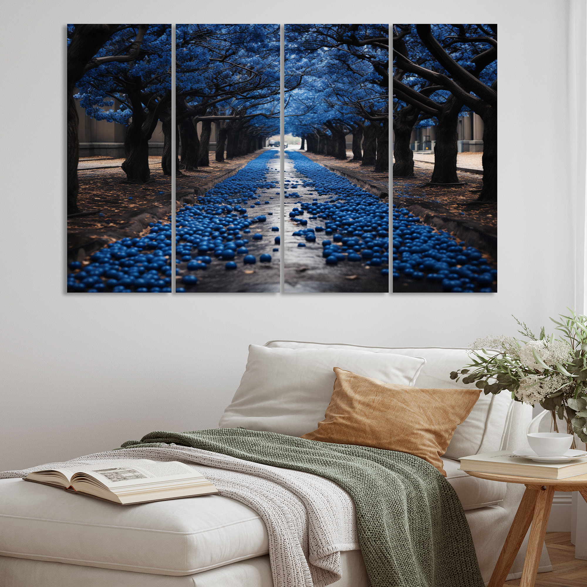Winston Porter Symphonie d'arbre monochrome jaune et gris Symphonie d ...