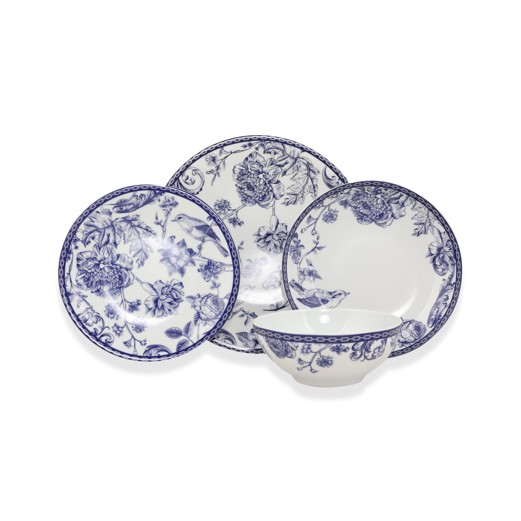 SpiritHome 24 Pieces Porcelain Dinner Set | Wayfair