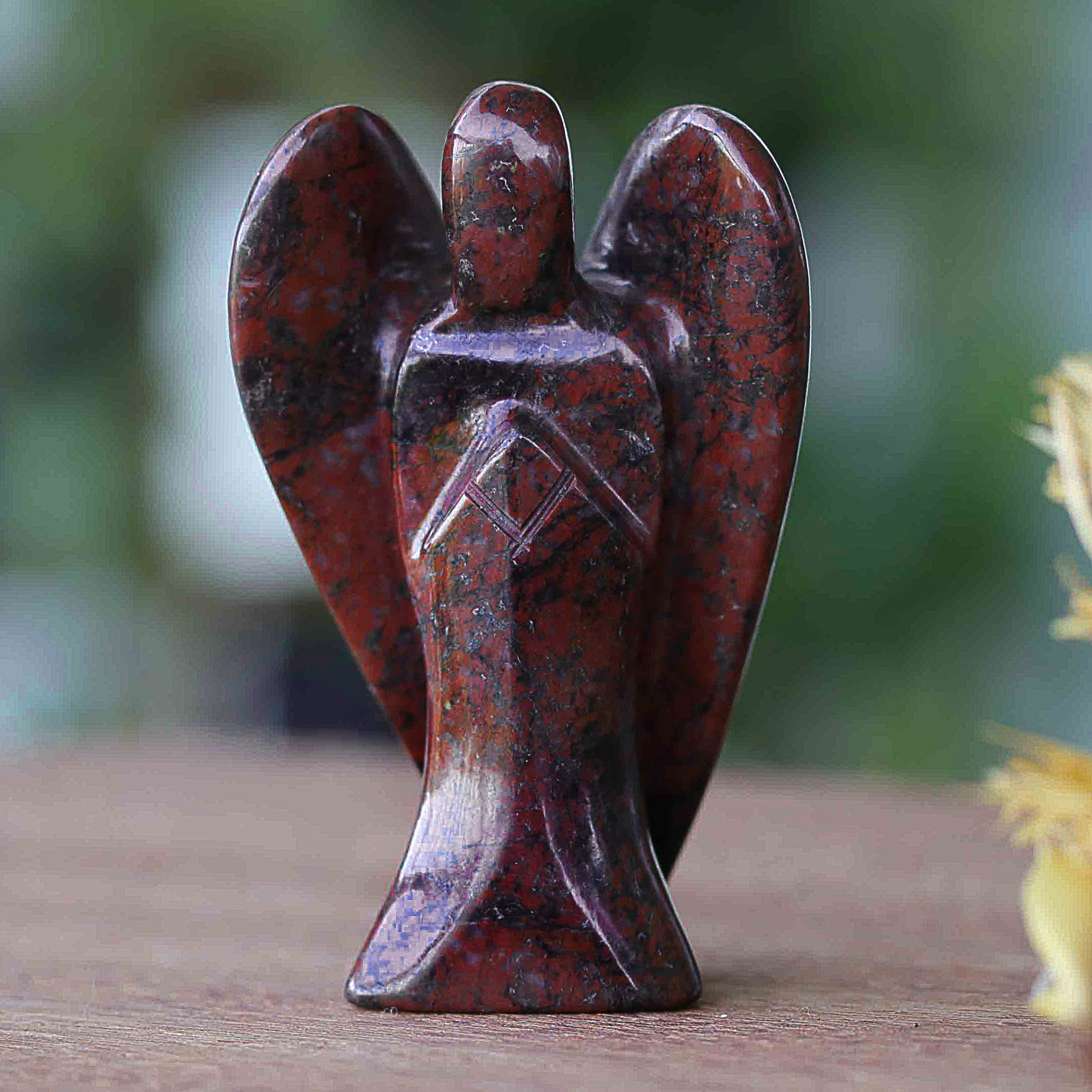 Trinx Eldiona Angel of Consolation Jasper Figurine | Wayfair