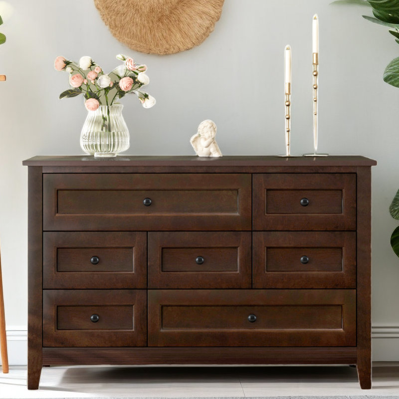 Wildon Home® 47'' Wide Wood Seven Drawer Dresser | Wayfair