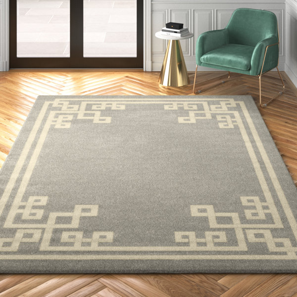Willa Arlo Interiors Barreto Geometric Gray Area Rug & Reviews | Wayfair