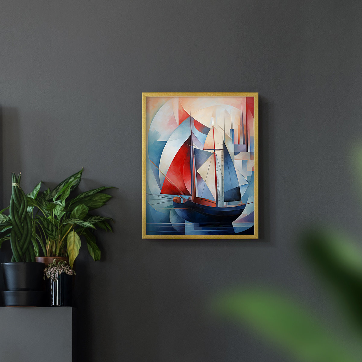 Breakwater Bay NAUTICAL Series CDI -Premium Framed Print -Ready to Hang - No Nails Required ...