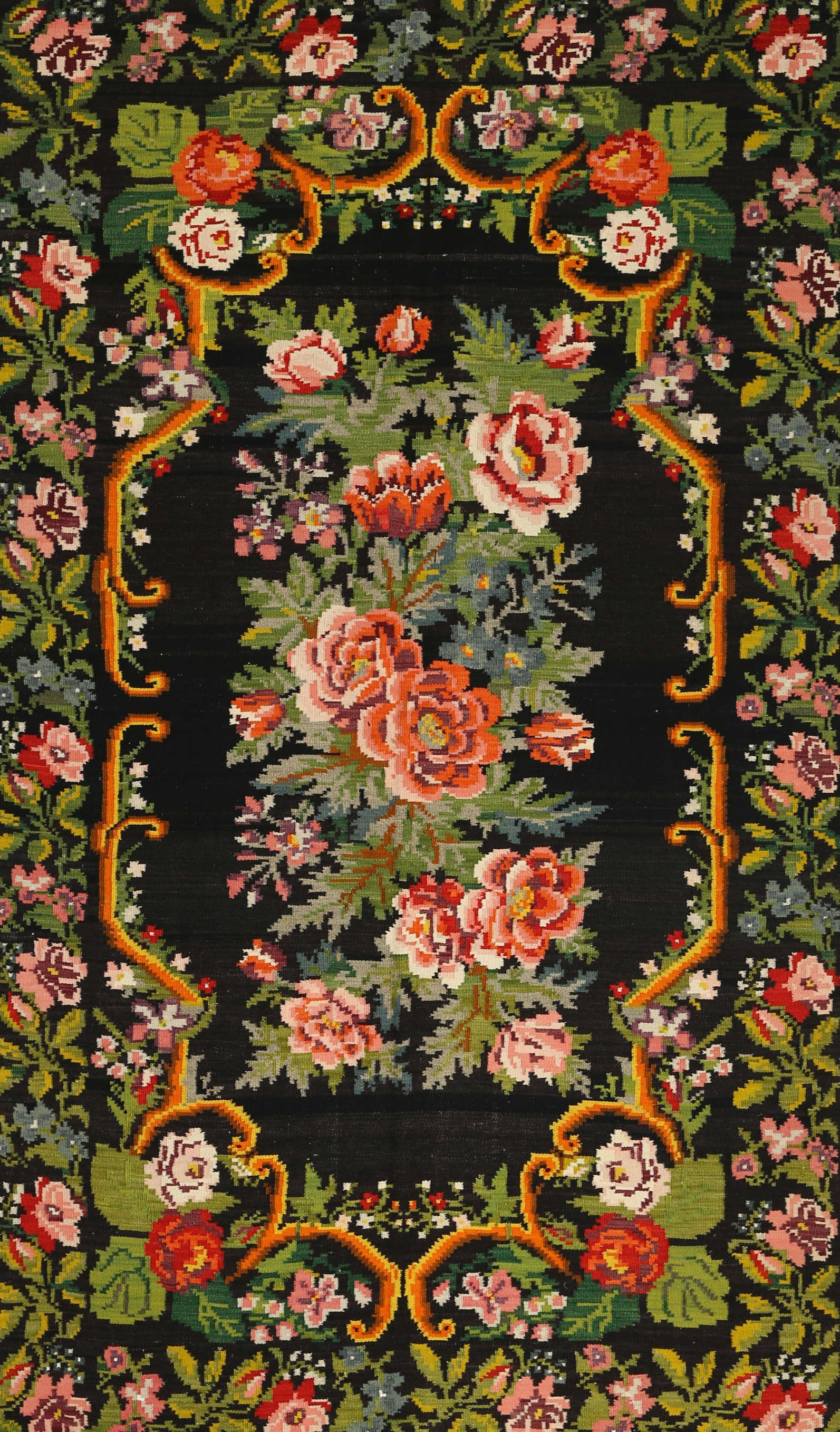 Bloomsbury Market Traditional Black/Green/Red Area Rug | Wayfair