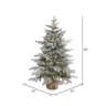 The Holiday Aisle® Frosted Sable Pine Artificial Christmas Tabletop ...