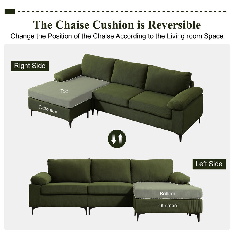Wrought Studio Polyester Sectional | Wayfair