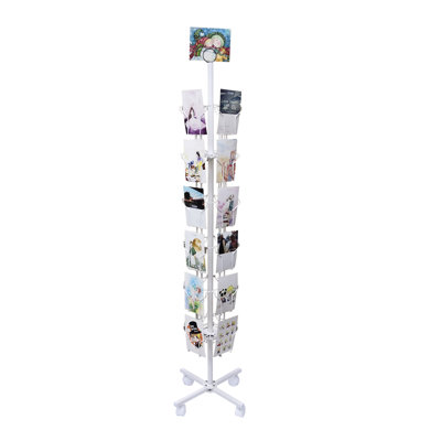 FixtureDisplays Greeting Card Rack 24-Pocket 6" Wide Pocket (Fits 5 x 7 ...