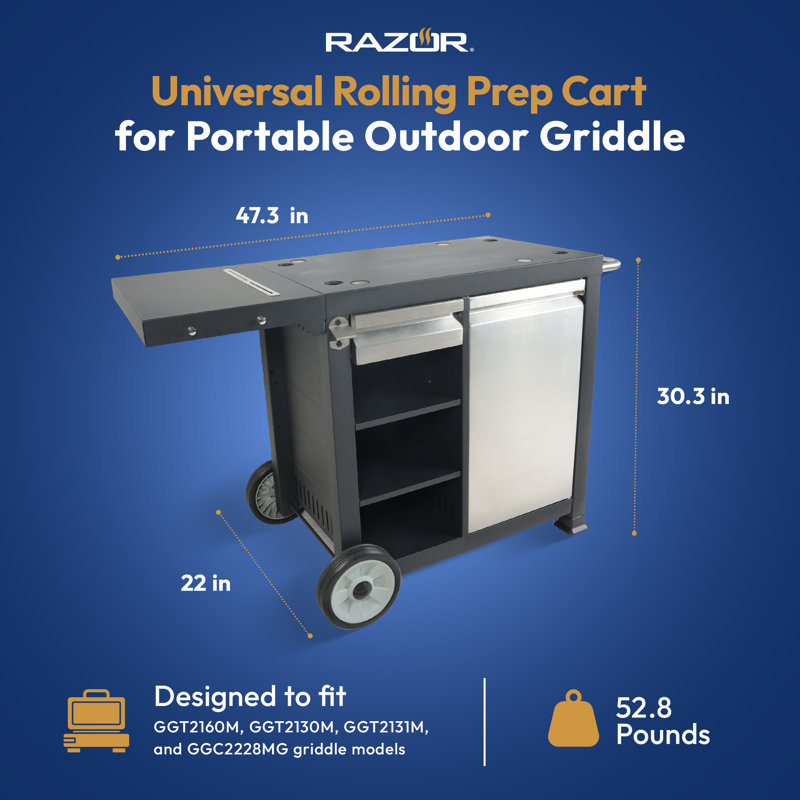 Razor Grill and Griddle Prep Cart & Reviews | Wayfair