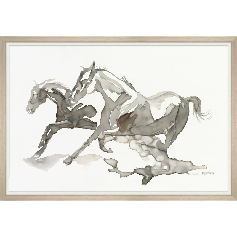 Wendover Art Group Galloping Horses - Picture Frame Painting - Wayfair ...