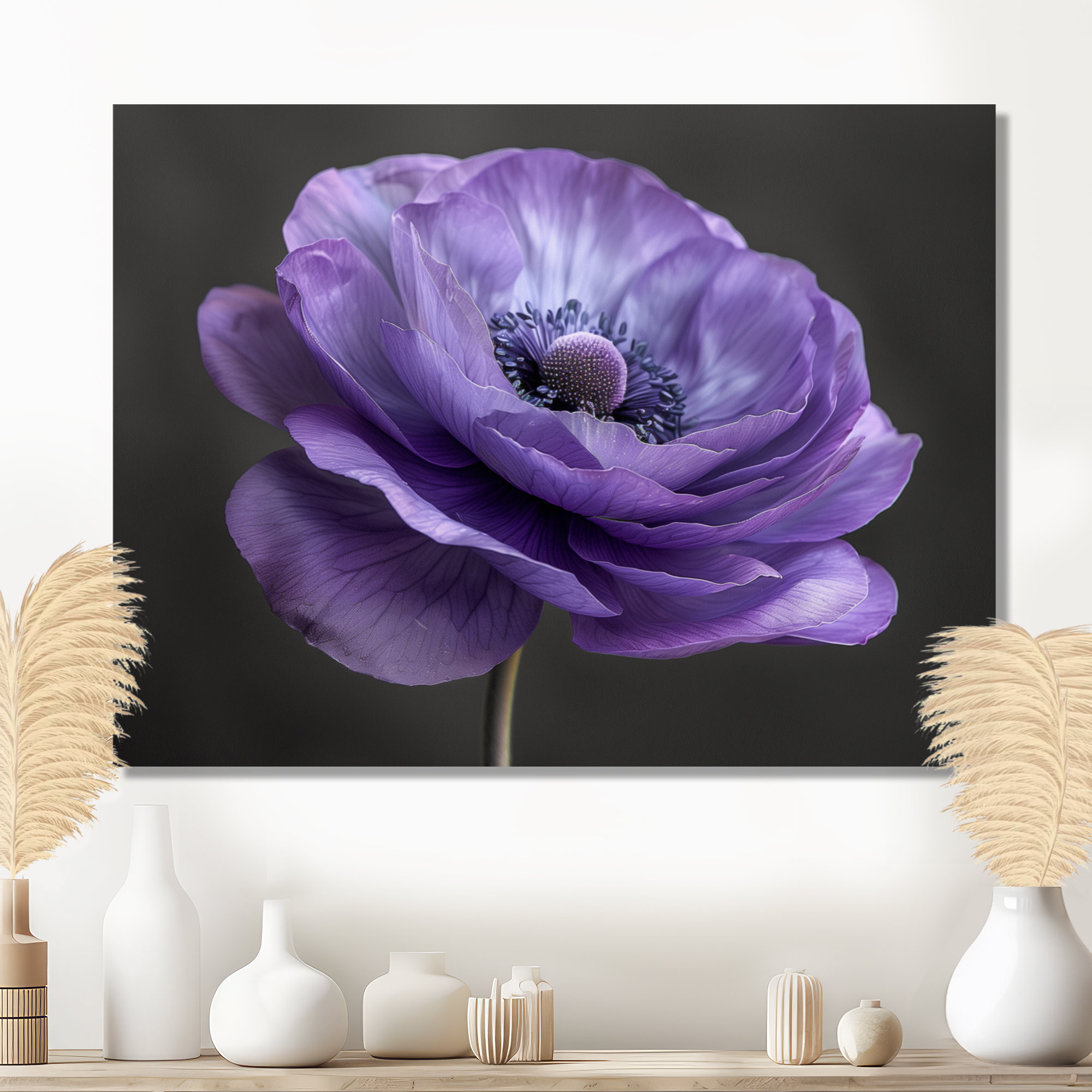 Latitude Run® Black And Purple Ranunculus Nature Nuance II - Ranunculus ...