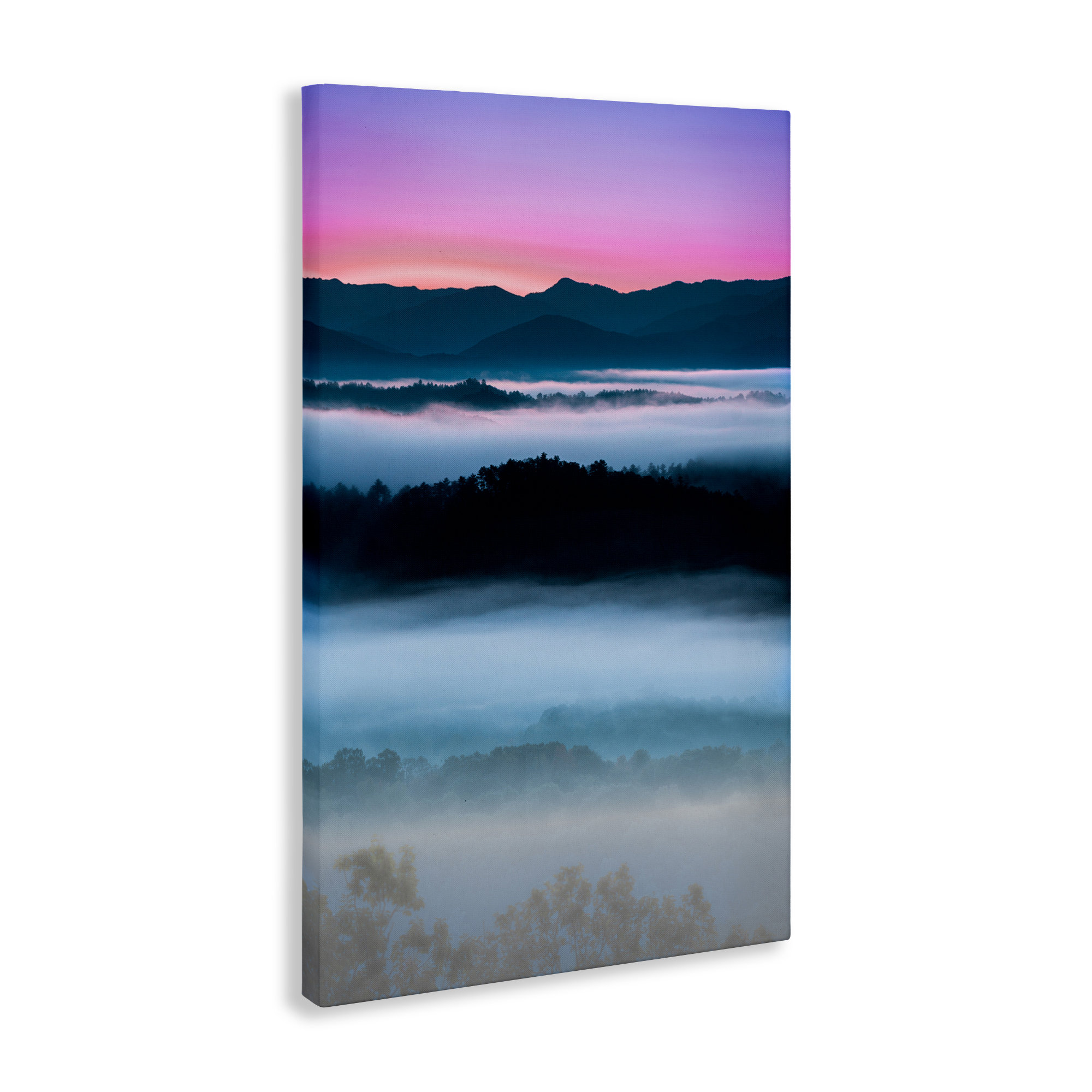 Union Rustic Smoky Mountain Fog Canvas, design by Jared Kreiss ...