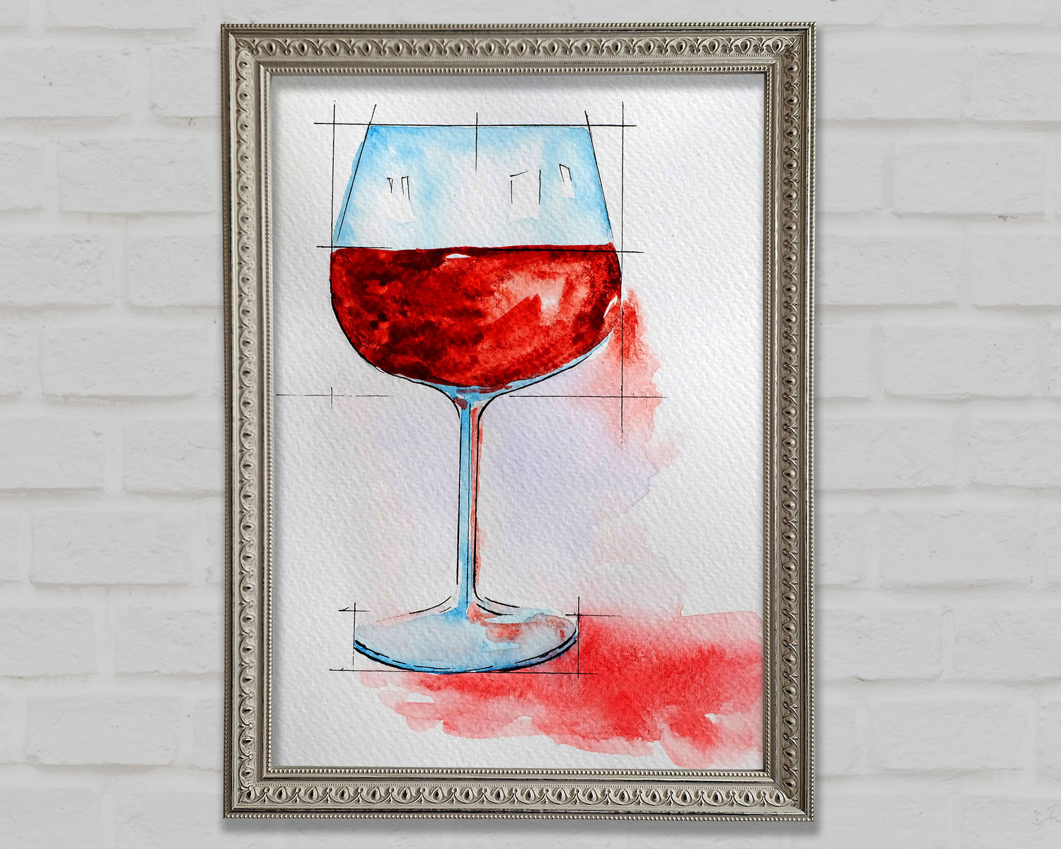 Ophelia & Co. Red Wine Measure - Print | Wayfair.co.uk