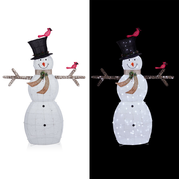 The Holiday Aisle® Snowman Lighted Display & Reviews | Wayfair