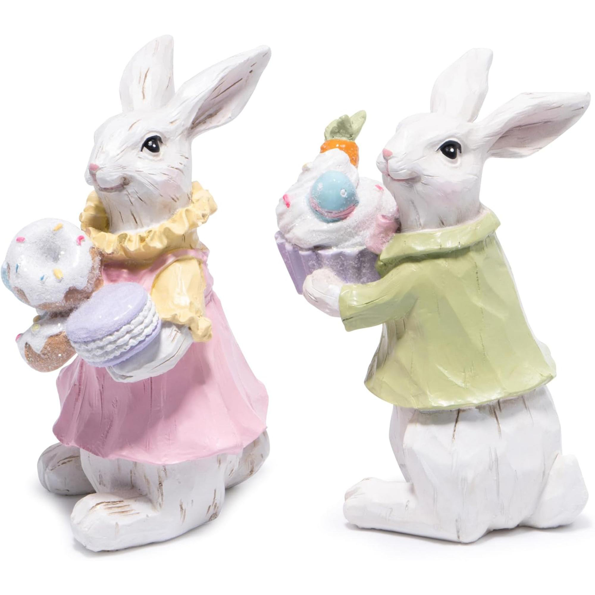 Astoria Grand Easter Bunny Couple Decoration Spring Easter Rabbit Decor ...