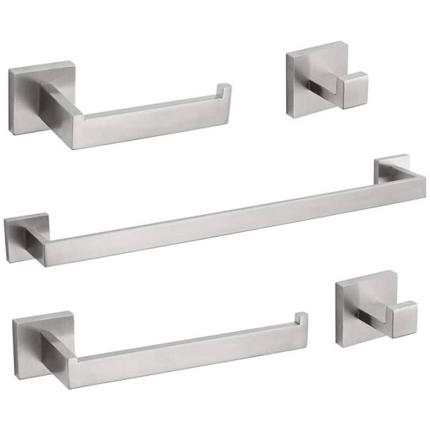 SMARTLET 5 - Piece Bathroom Hardware Set | Wayfair
