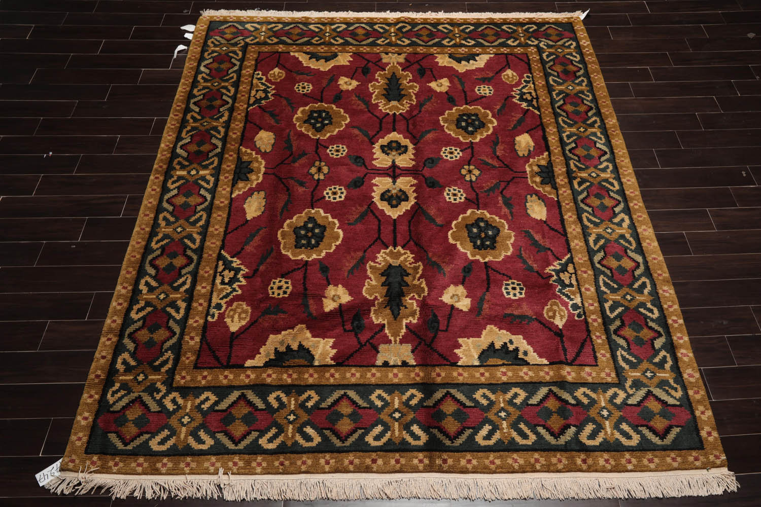 Bungalow Rose 8''2''''X9''10'''' Hand Knotted Wool Arts And Craft ...