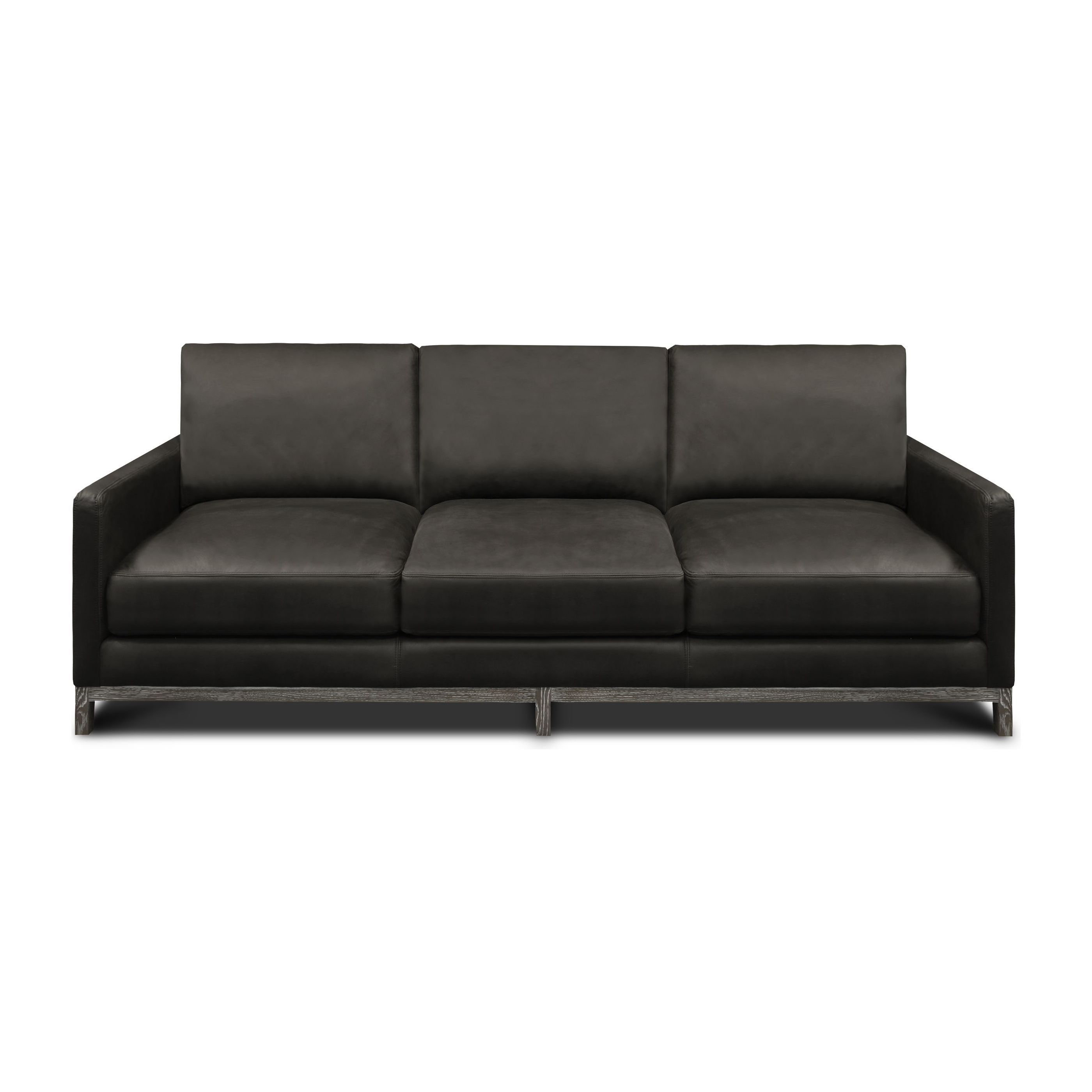 Hello Sofa Home Monterrey Top Grain Leather Modern Americana Sofa ...