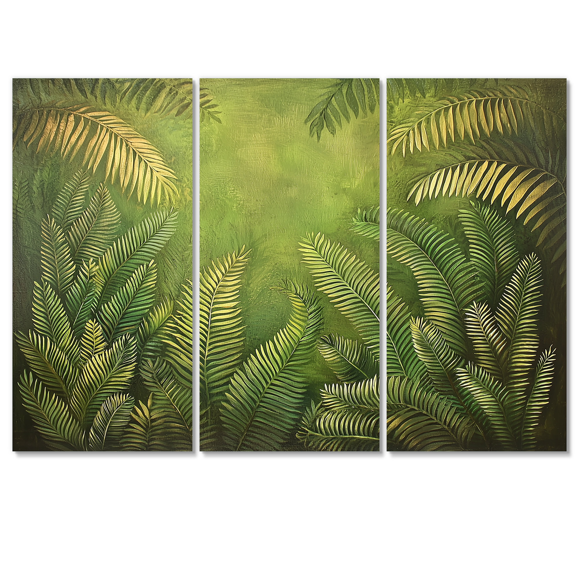 Dakota Fields Fern Leaves Tropical Rainforests I - Ferns Wall Décor Set ...