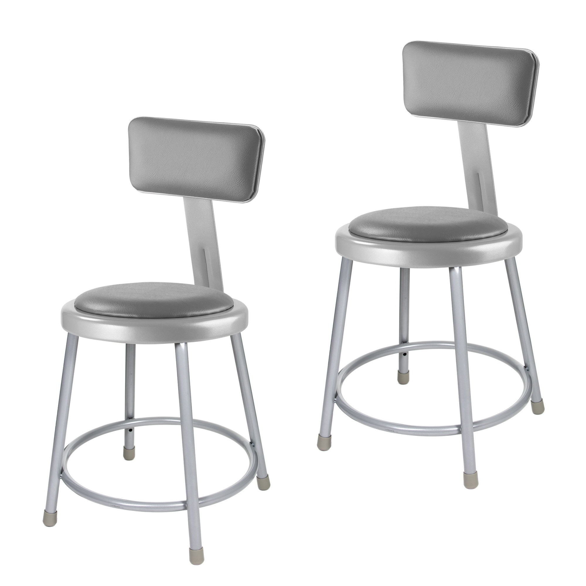 Hampden Furnishings Otto Commercial Grade Vinyl Padded Stool with ...