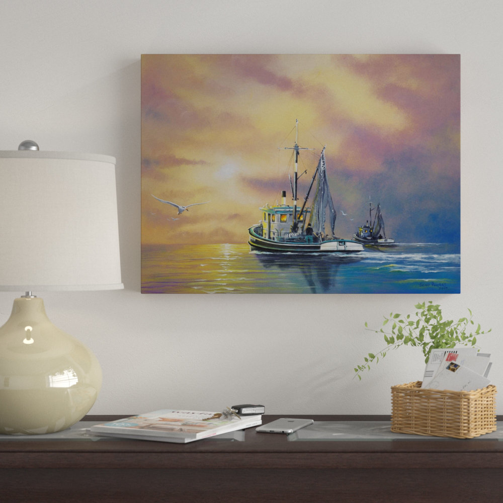 Winston Porter 'Work on the Water' Graphic Art Print on Wrapped Canvas ...