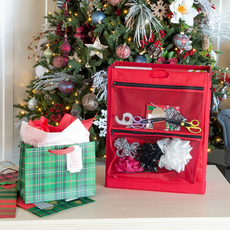 The Holiday Aisle® Gift Bag Organizer & Tissue Paper Storage Box ...