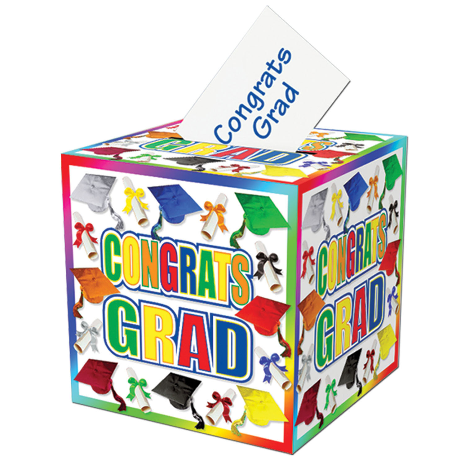 The Party Aisle™ Graduation Paper Card Box | Wayfair