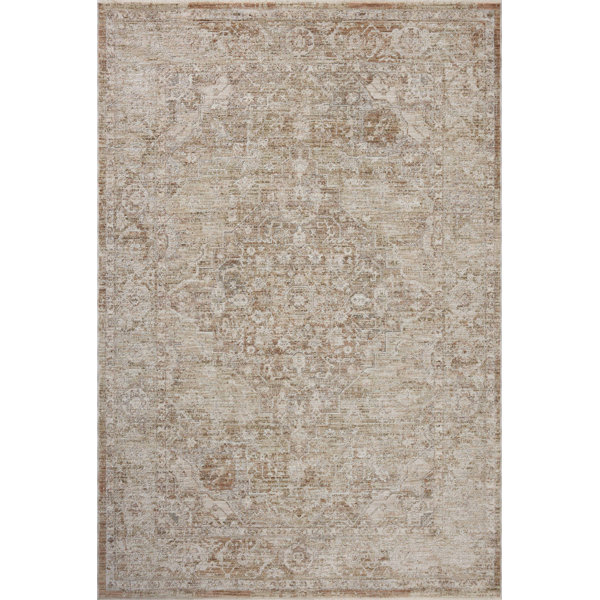 Williston Forge Loloi Kahmel Natural / Clay Area Rug | Wayfair