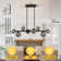George Oliver Centrella 8 - Light Matte Black Kitchen Island Pendant ...