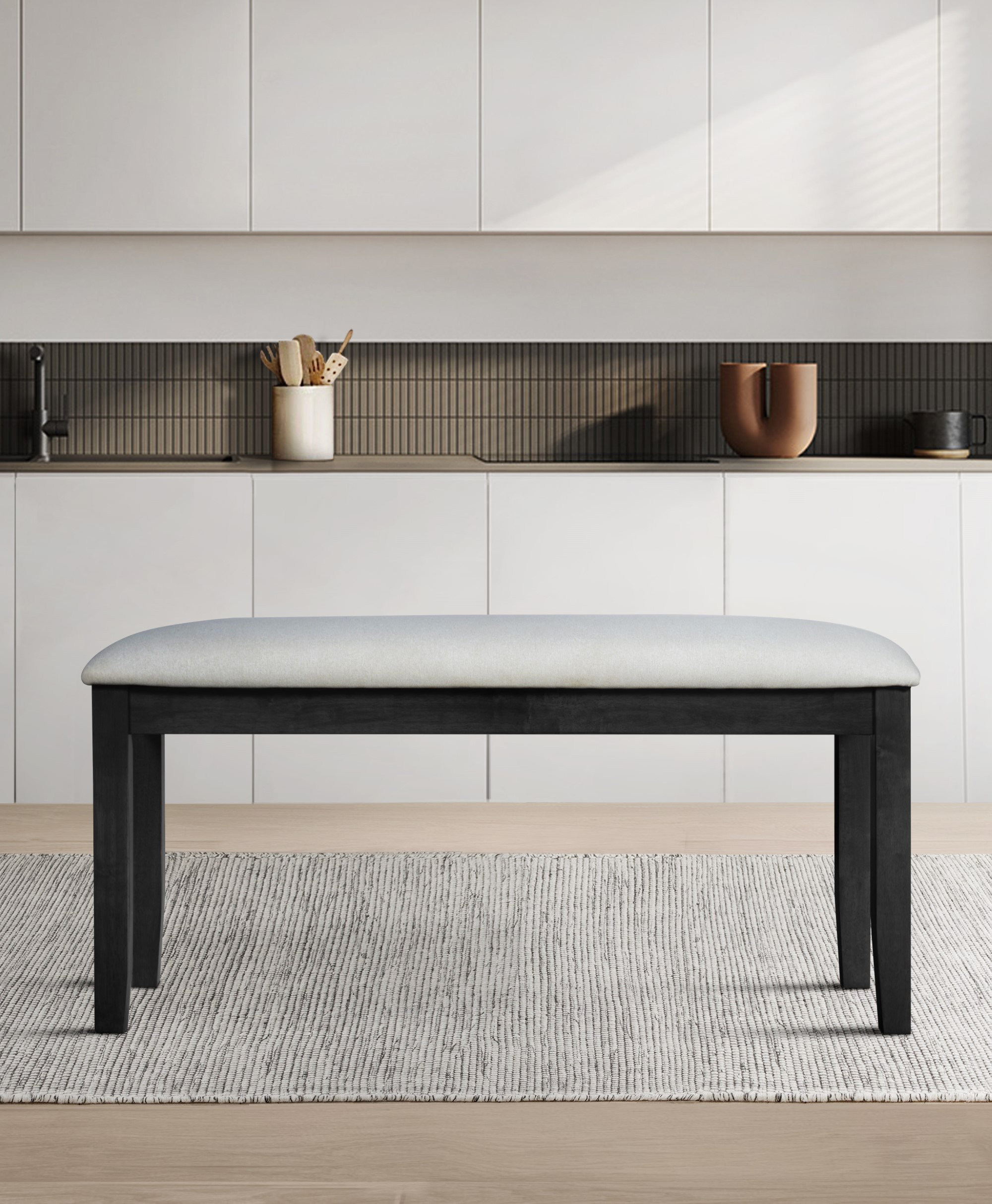 Laurel Foundry Modern Farmhouse Shawn 100% Polyester Upholstered Bench ...