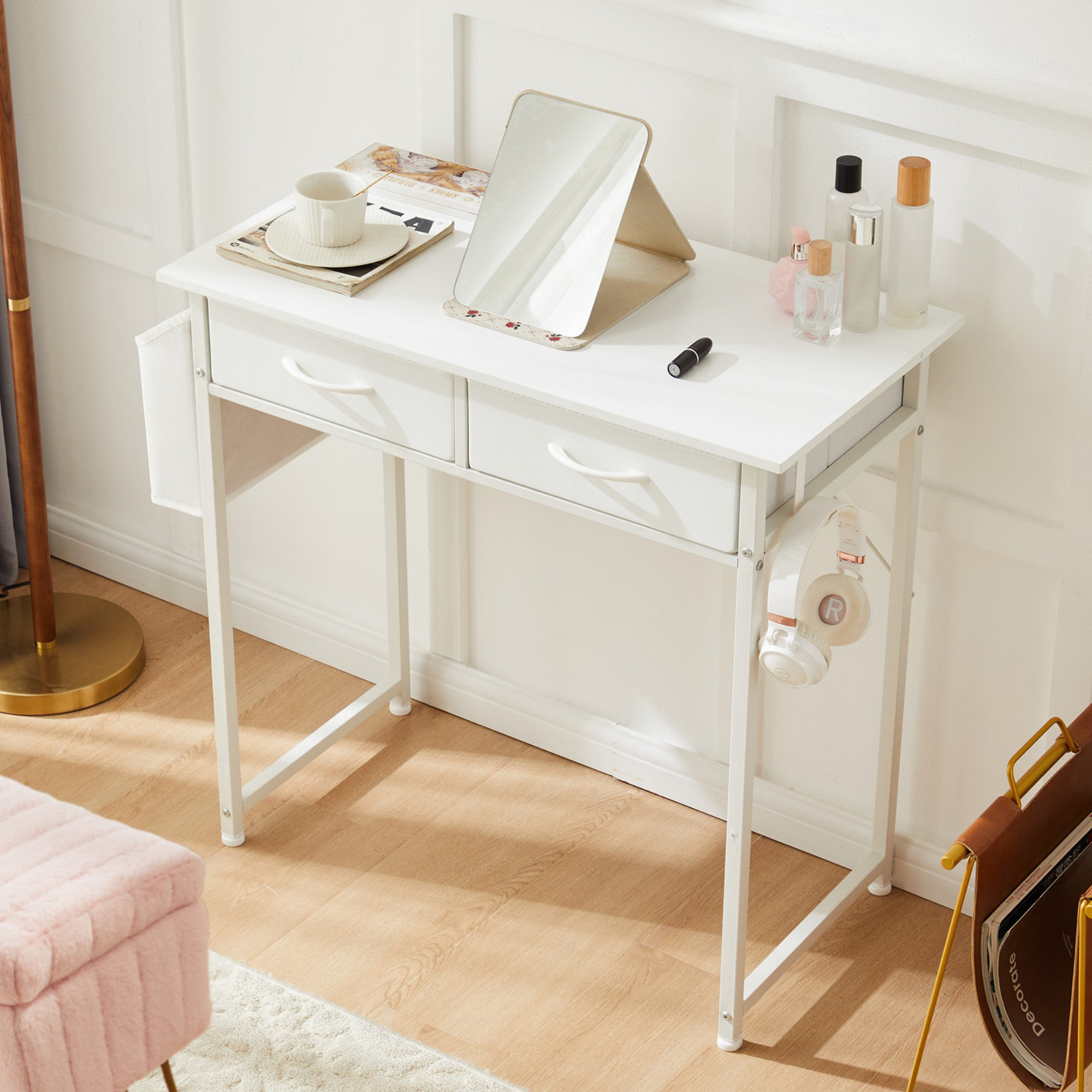 Inbox Zero Multi-purpose design practical desk with drawers | Wayfair