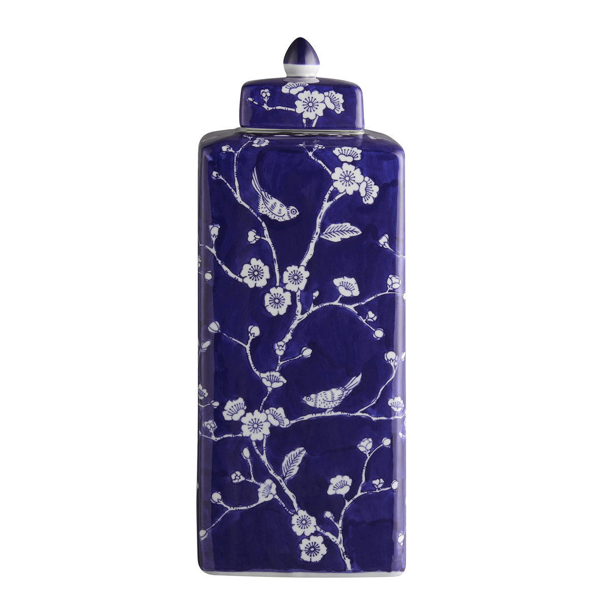 Charlton Home® Daouia 17.72" Handmade Blue White Chinoiserie Ceramic ...
