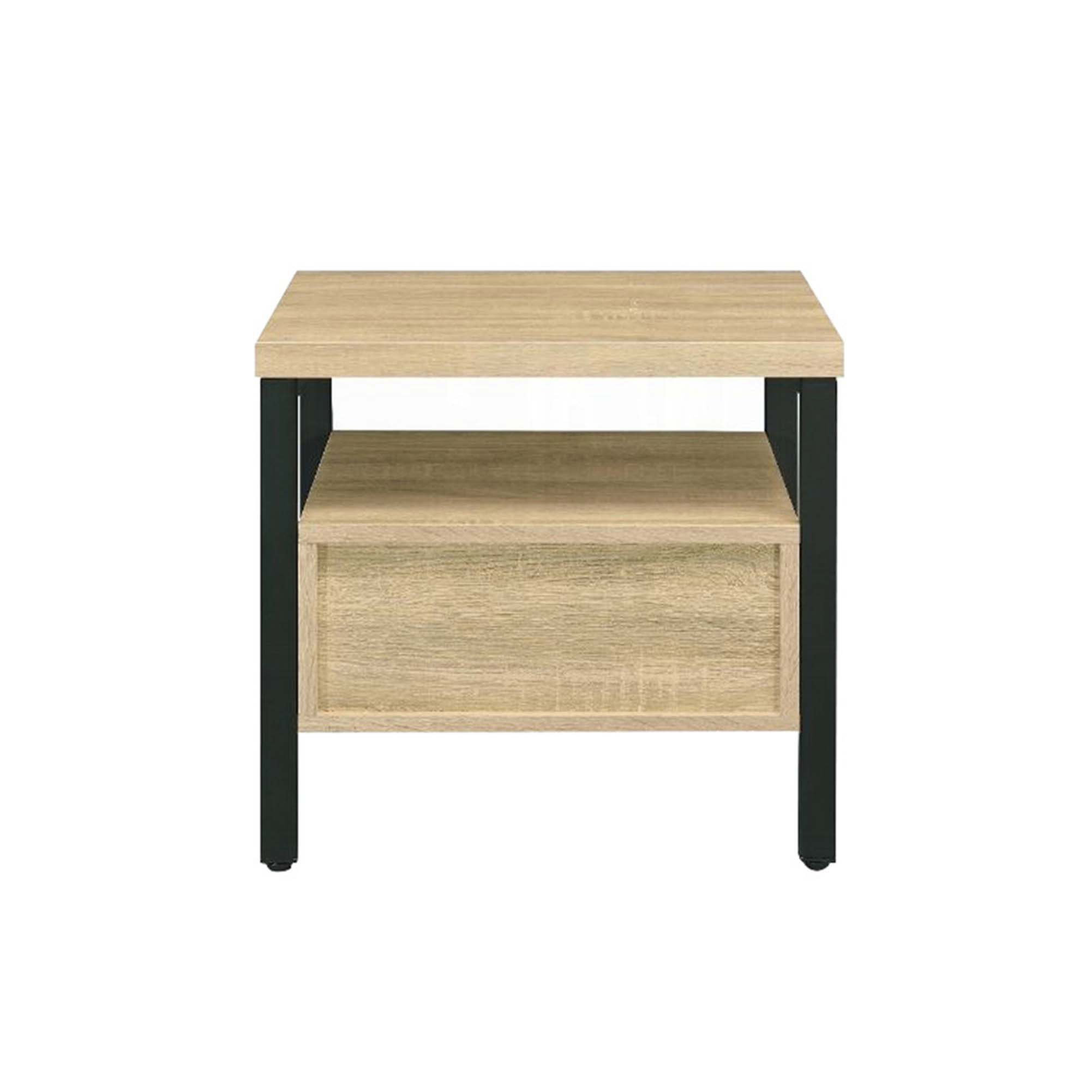 Hokku Designs One Drawer Nightstand With 1 Tier Shelf | Wayfair