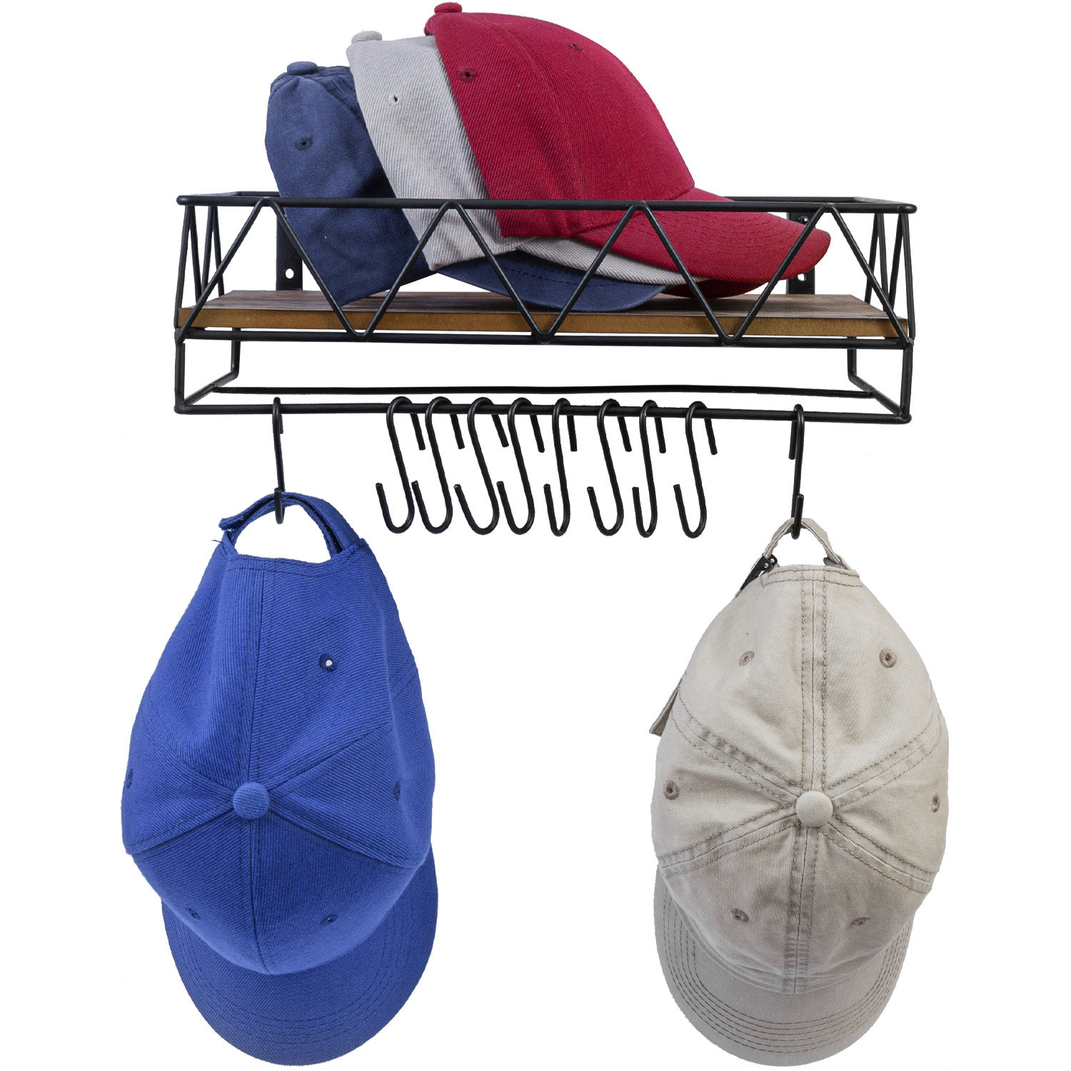 17 Stories Entryway Wall Organizer With Key Hooks | Wayfair