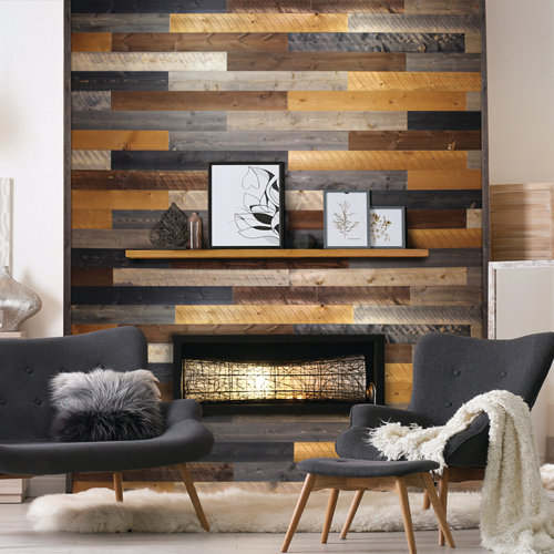 Solid Wood Wall Paneling You'll Love | Wayfair