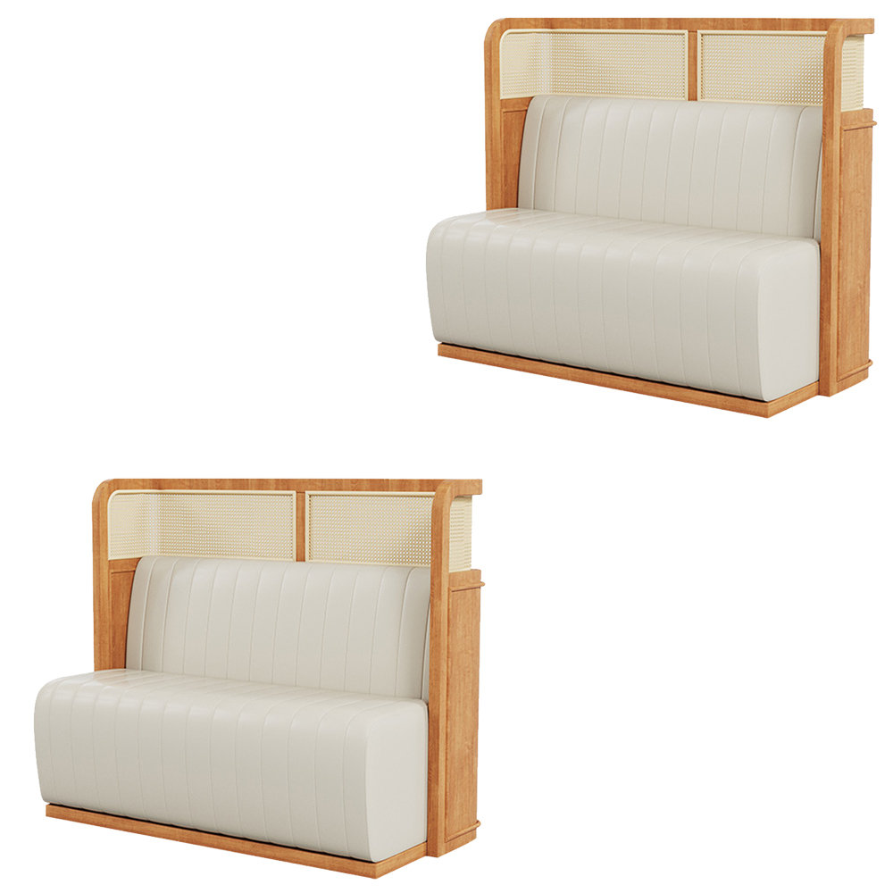 Visual card holder Light Luxury High-end Restaurant Benches Faux ...