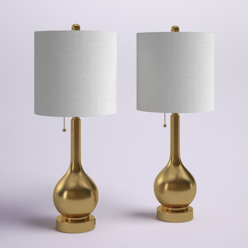 Willa Arlo Interiors Orford Metal USB Table Lamp & Reviews | Wayfair