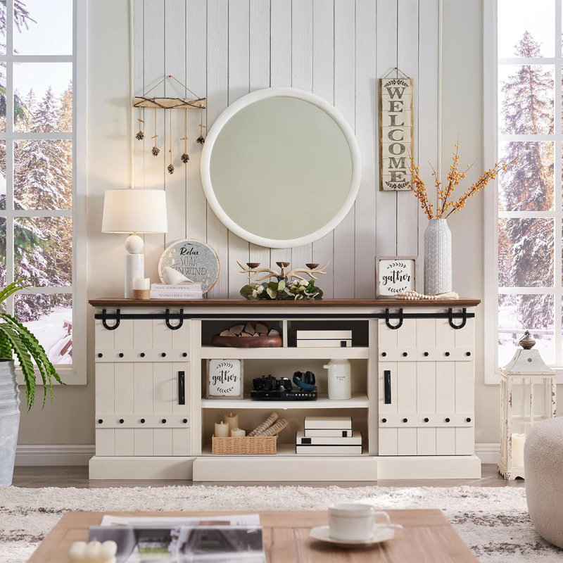 Laurel Foundry Modern Farmhouse® Lorraine Farmhouse TV Stand for TVs up ...