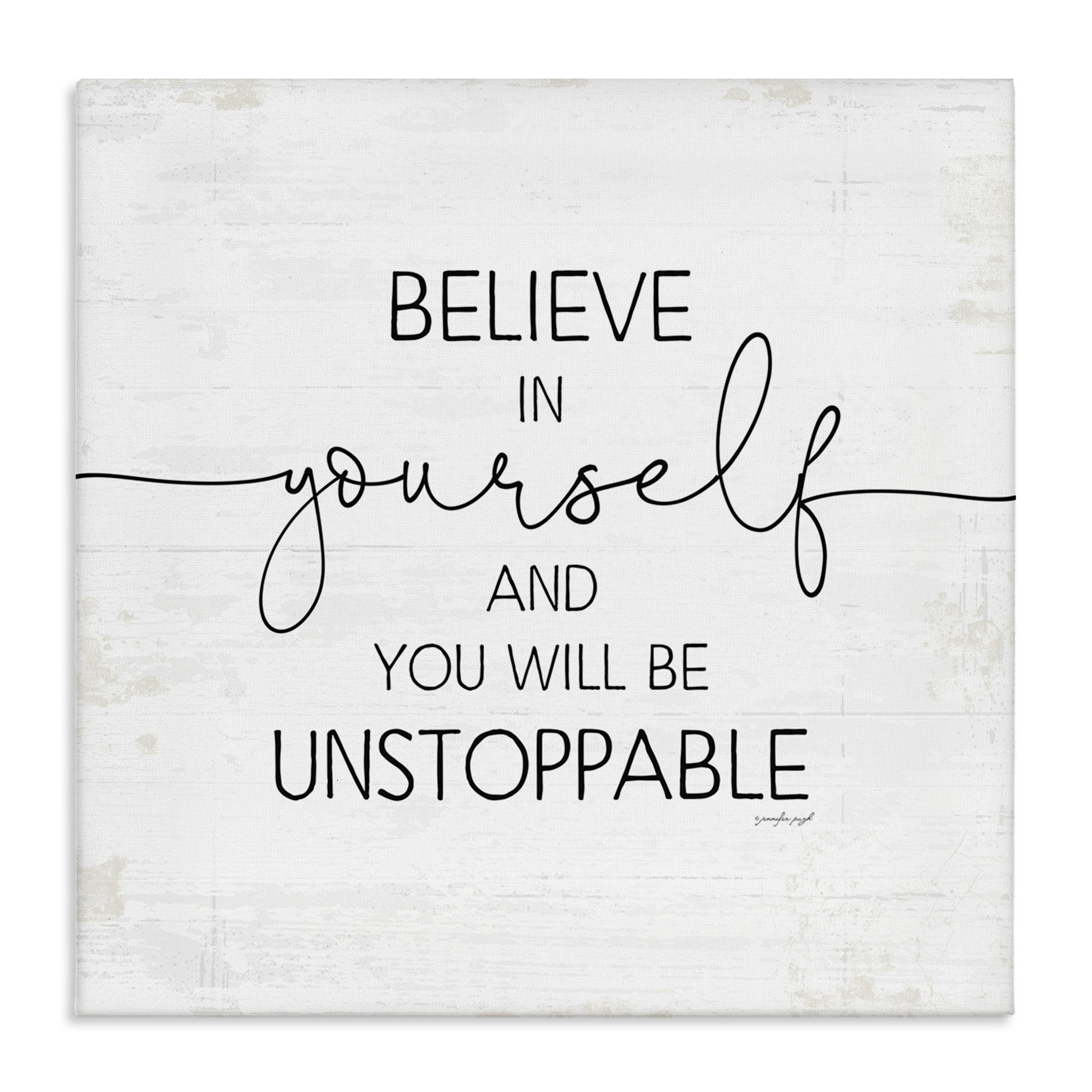 Trinx Believe in Yourself inspirational Sentiments Distressed Charm by ...
