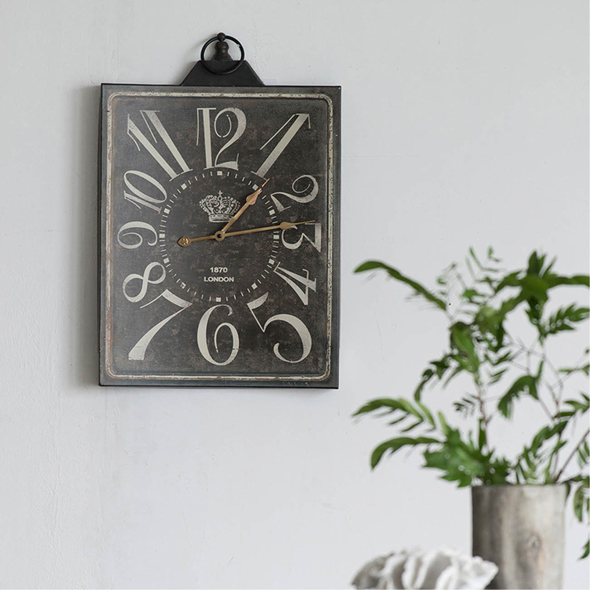 Breakwater Bay Large Rectangular Wall Clock With Numerals, Home Decor ...