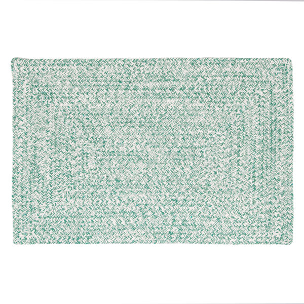 Dakota Fields Hand Braided Farmhouse Green Reversible Area Rug | Wayfair