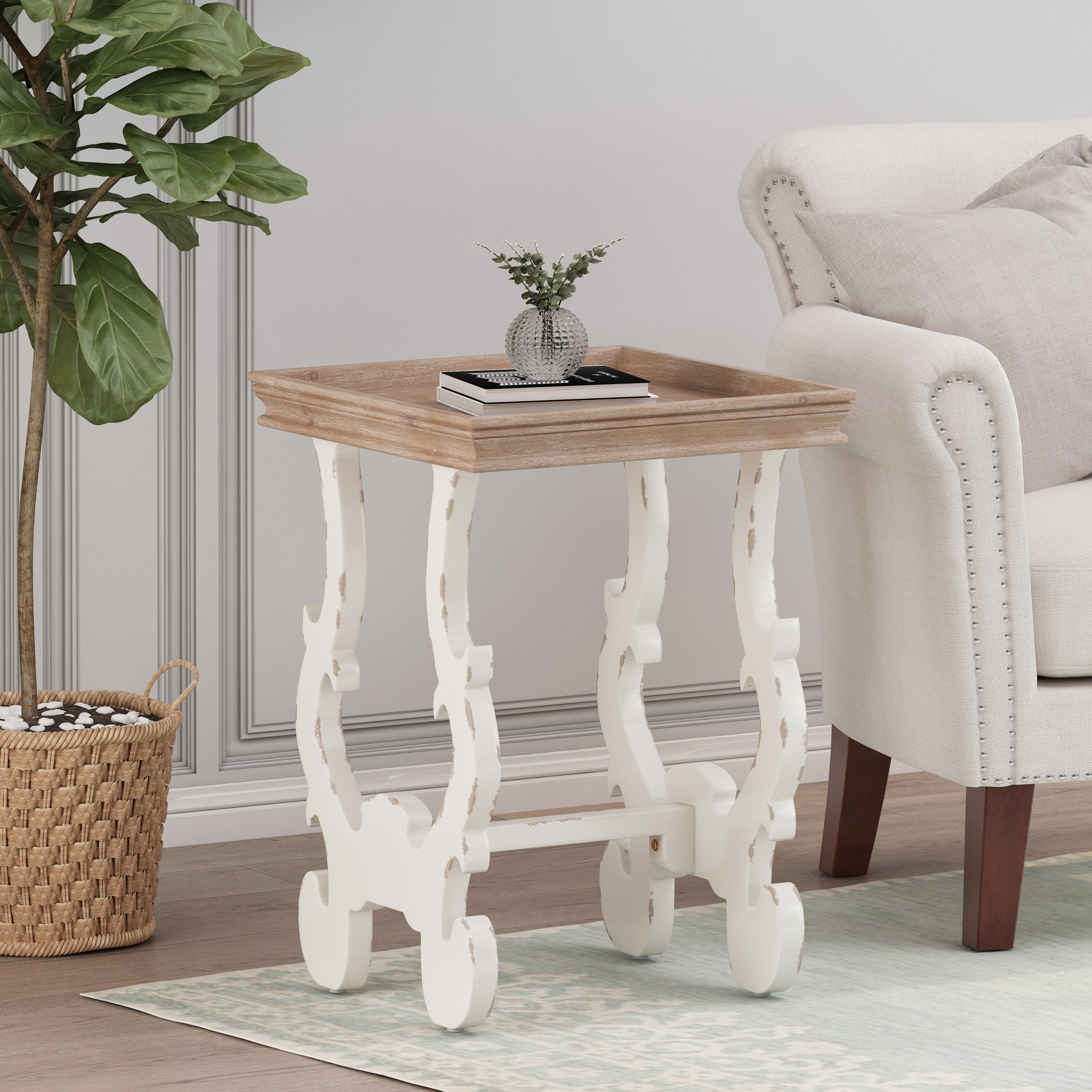 One Allium Way® Tray Top End Table & Reviews | Wayfair